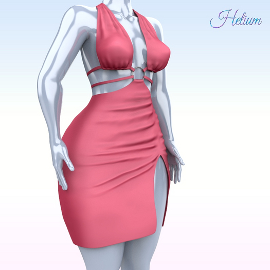 Second Life Marketplace Pink Samantha Dress Larax